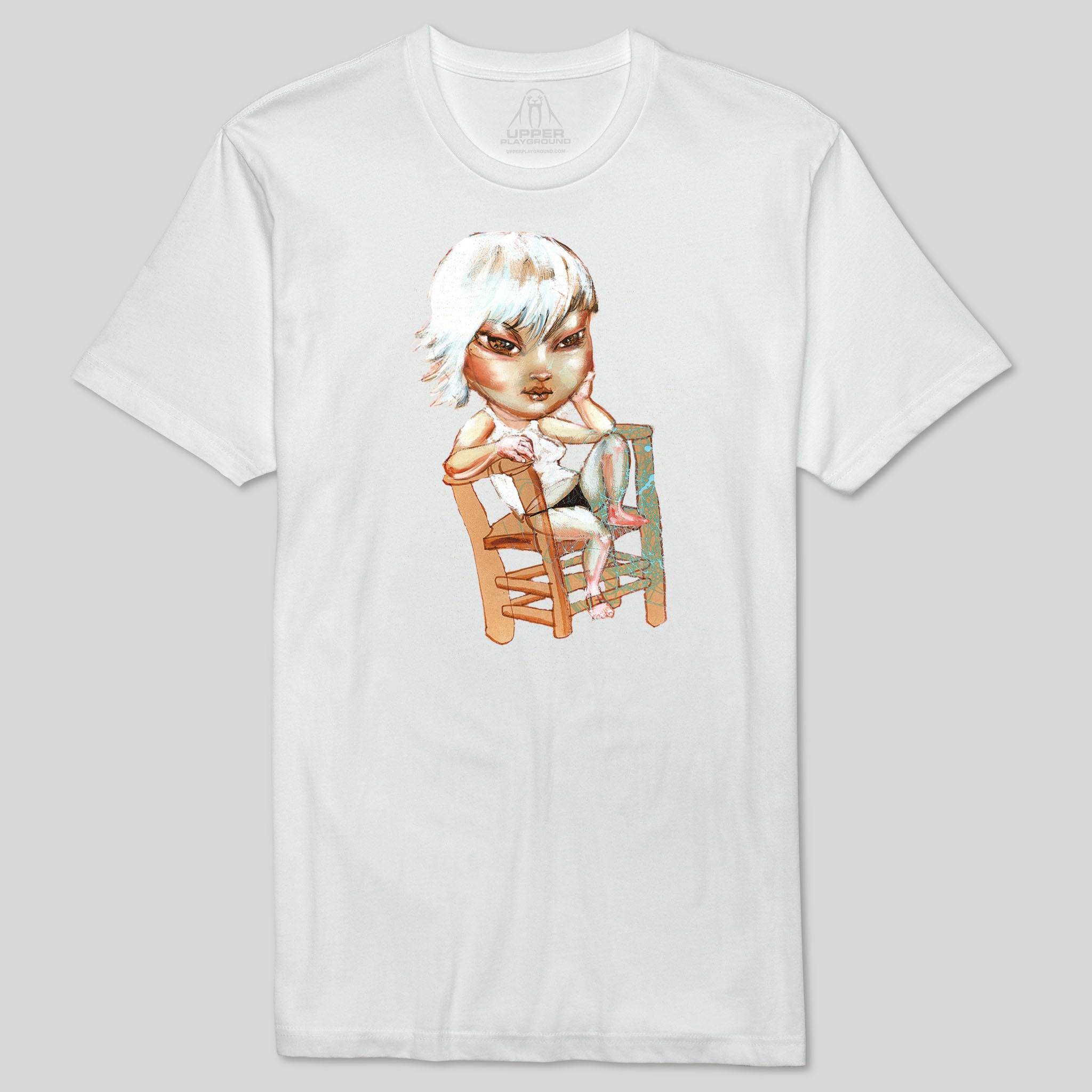 SITTING GIRL MEN'S TEE