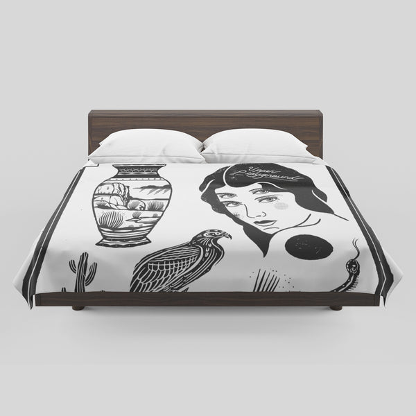 Desert Dwellers Duvet Cover by Jess Mudgett