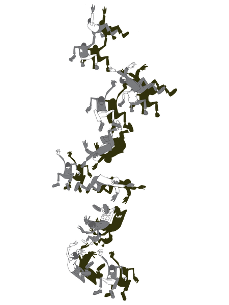 FALLING MEN'S LONG SLEEVE